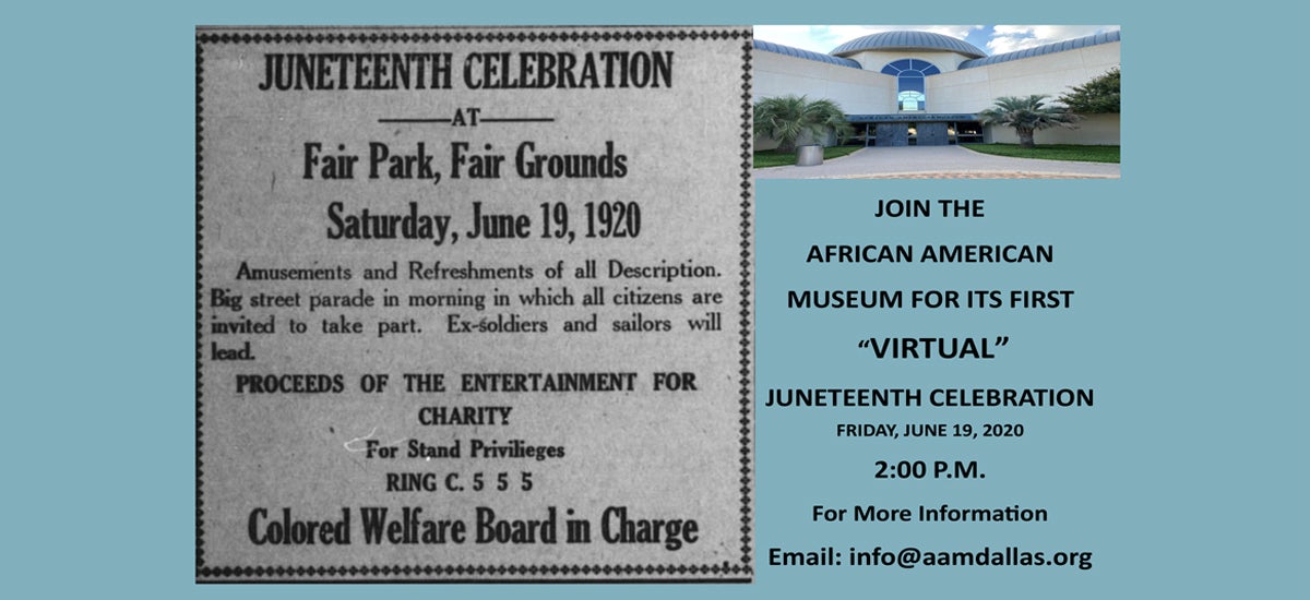 Virtual Juneteenth Program 2020 | Fair Park